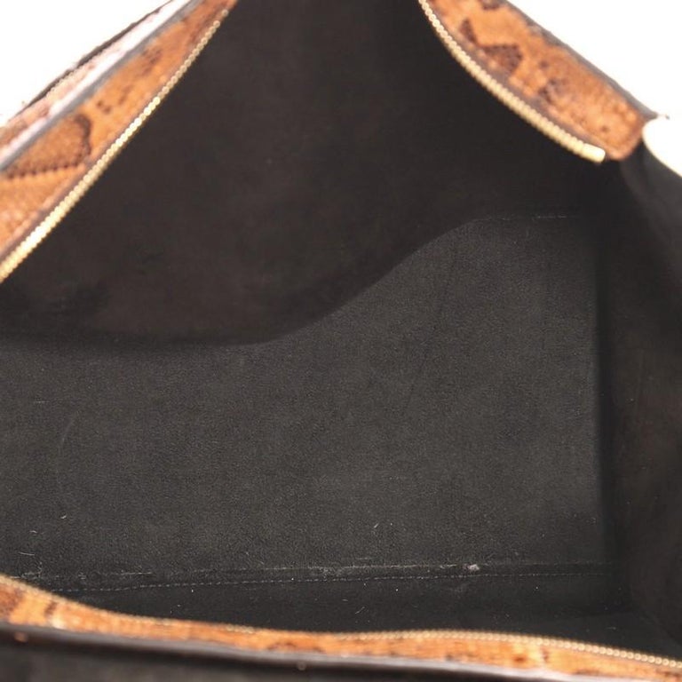 Celine Trapeze Handbag Python Medium at 1stDibs