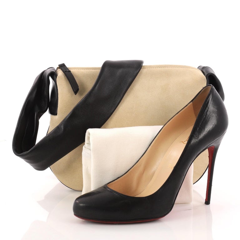 Celine Ribbon Shoulder Bag Suede with Leather Small at 1stDibs | celine ...
