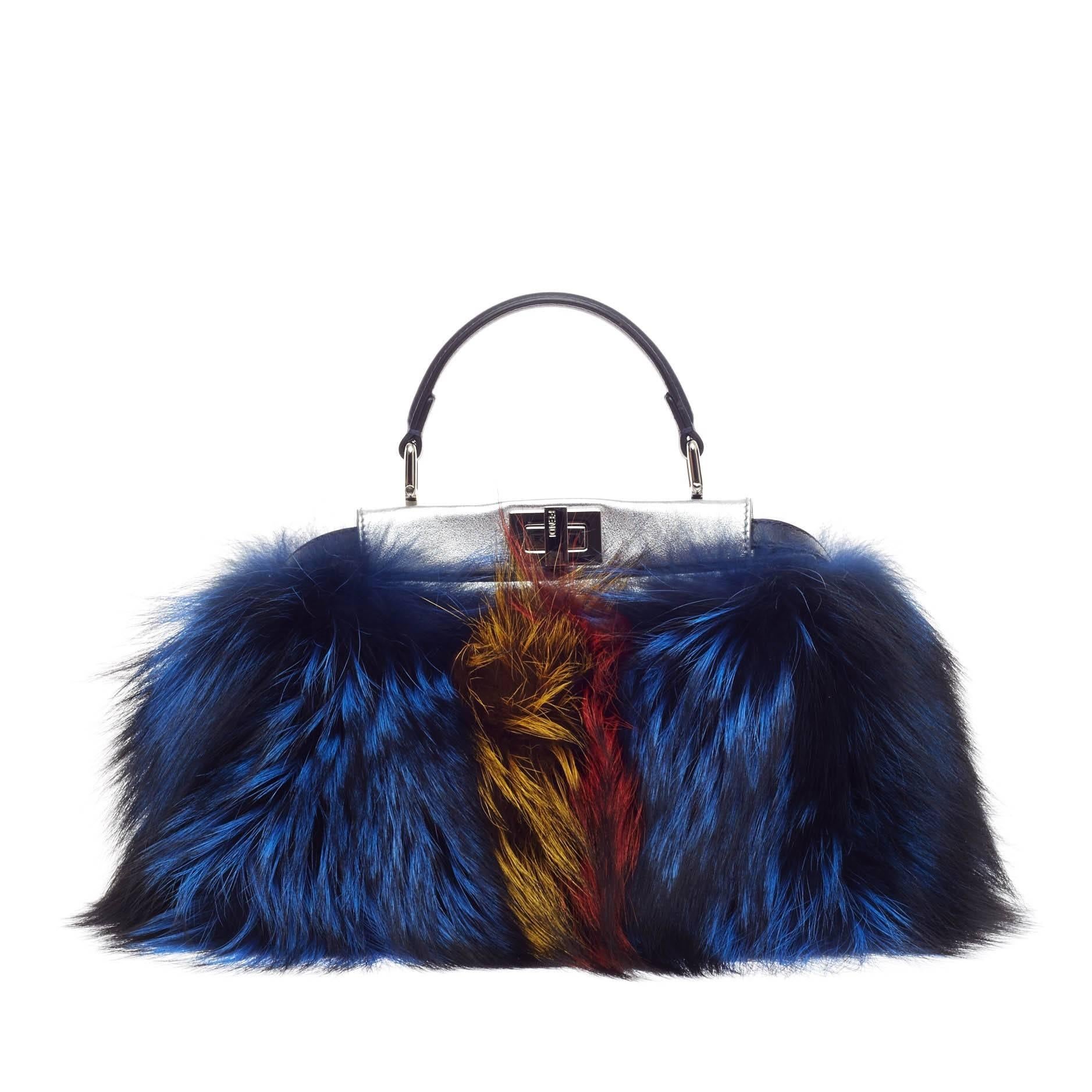 Fendi Limited Edition Peekaboo Fox Fur Mini at 1stDibs