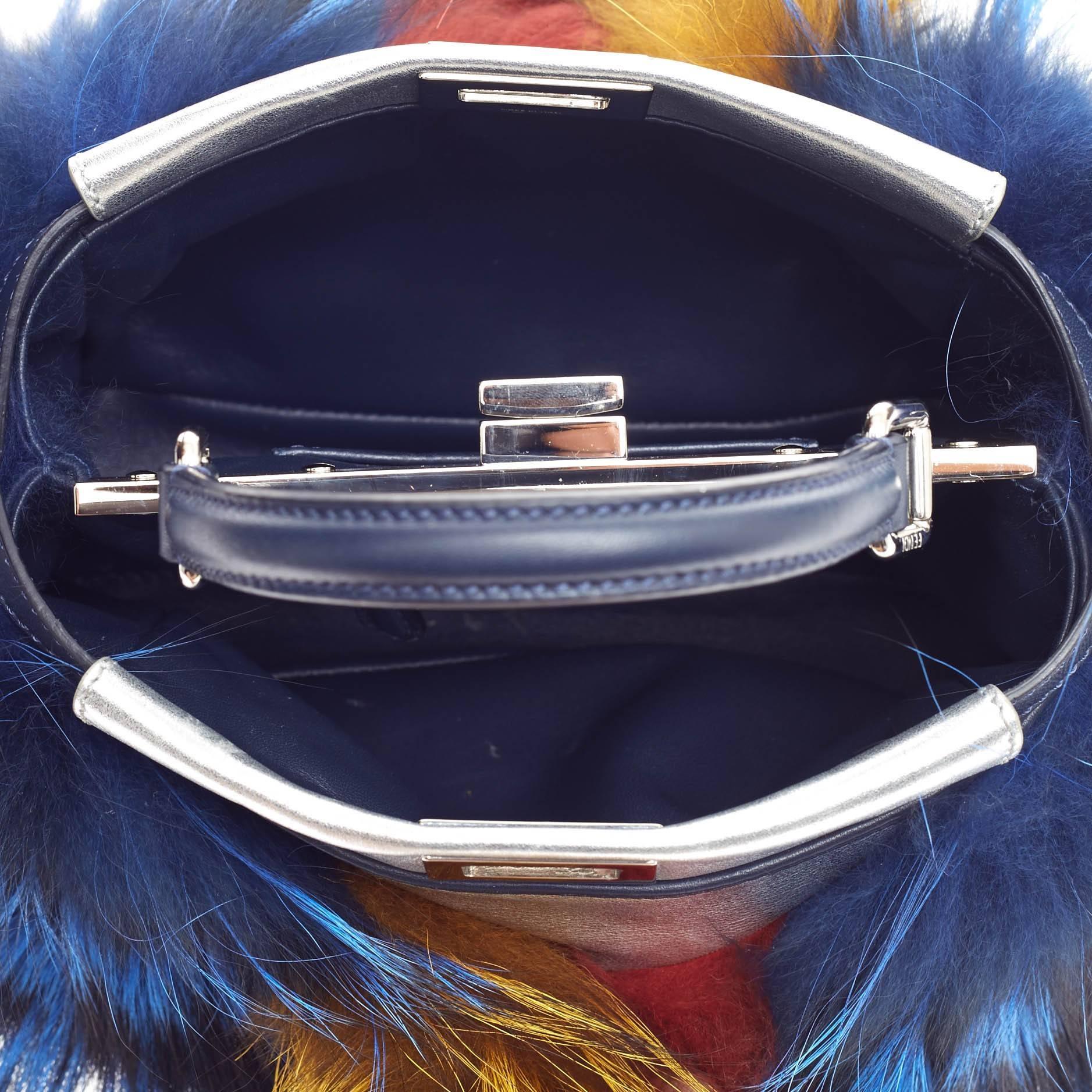 Fendi Limited Edition Peekaboo Fox Fur Mini at 1stDibs