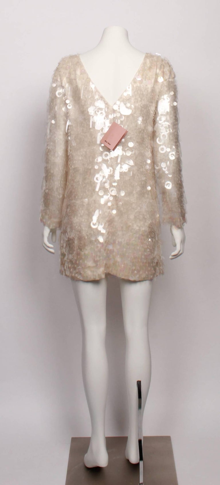MIU MIU Perspex Paillette Cocktail Dress For Sale at 1stDibs | miu miu ...