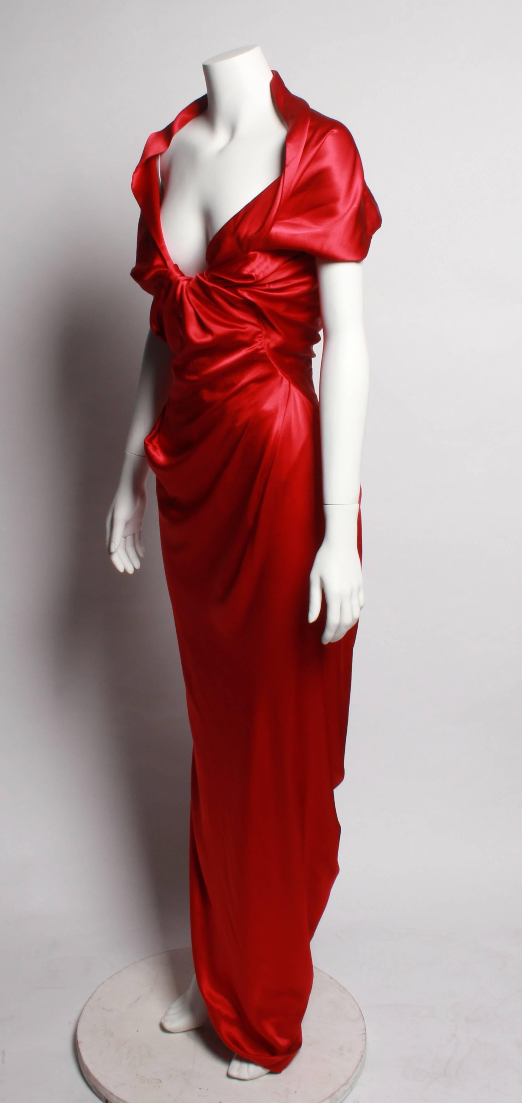 Vivienne Westwood Basque Evening Gown with Draped Neckline For Sale at ...
