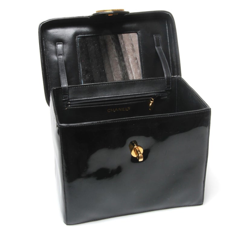 Chanel patent leather makeup case at 1stDibs | alexander wang, chanel ...