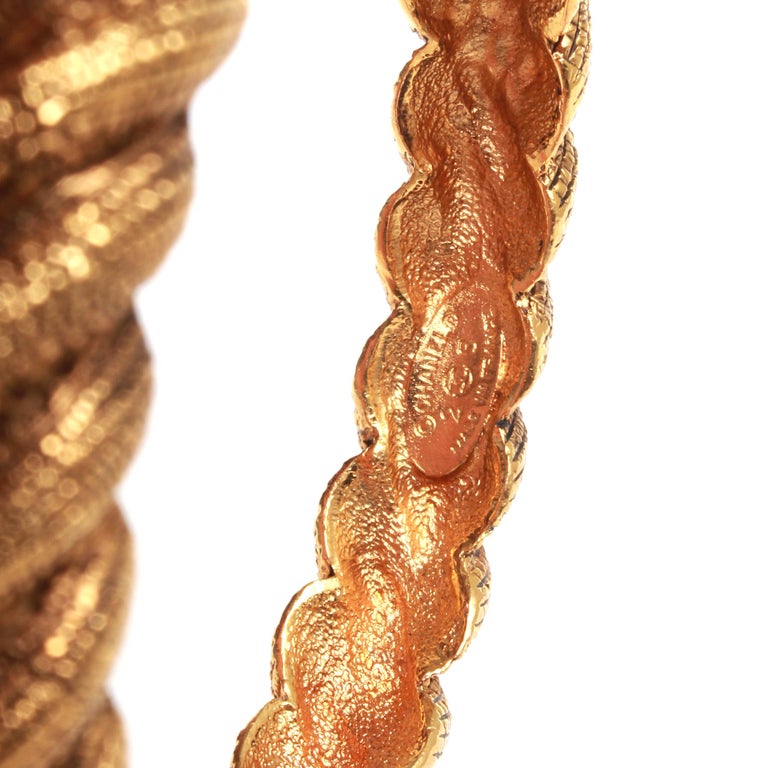 Chanel gold rope bracelet For Sale at 1stDibs | gold rope bangle, rope ...