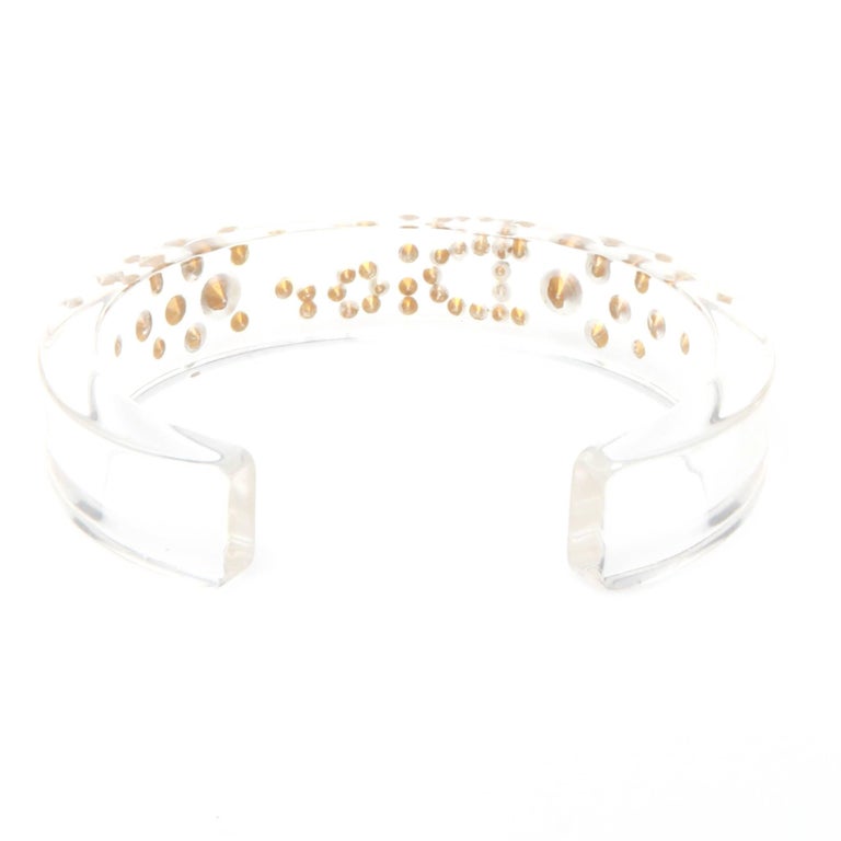 Christian Dior Lucite Cuff at 1stDibs | dior cuff