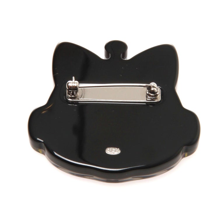 Chanel metal, glittered resin, diamante and glass, pearl cat robot ...