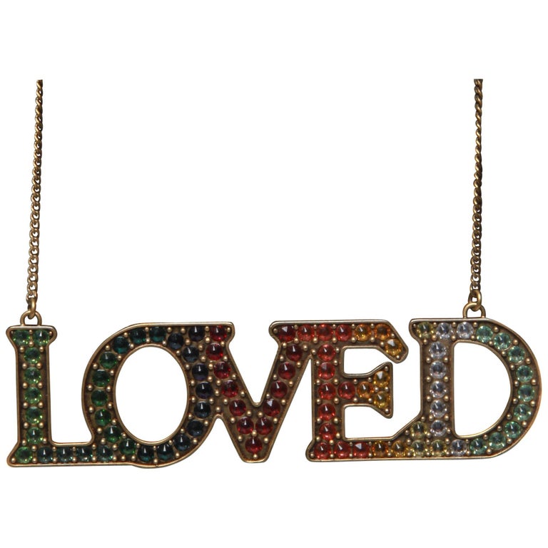 Gucci LOVED Necklace From The Spring Summer 2017 Collection at 1stDibs ...