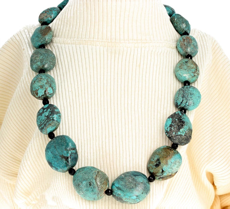 AJD Super Dramatic Large Turquoise and Black Sparkling REAL Spinel 23 ...