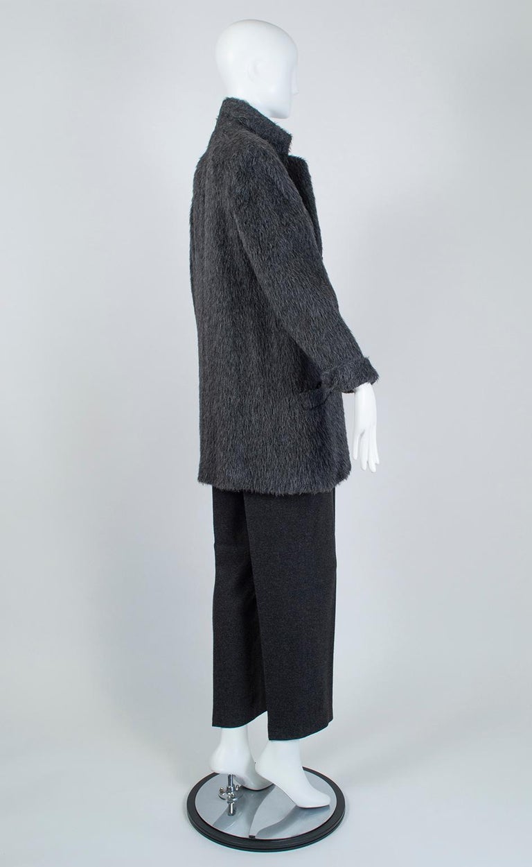 Donna Karan Charcoal Gray Teddy Bear Cashmere and Alpaca Pant Suit - M ...