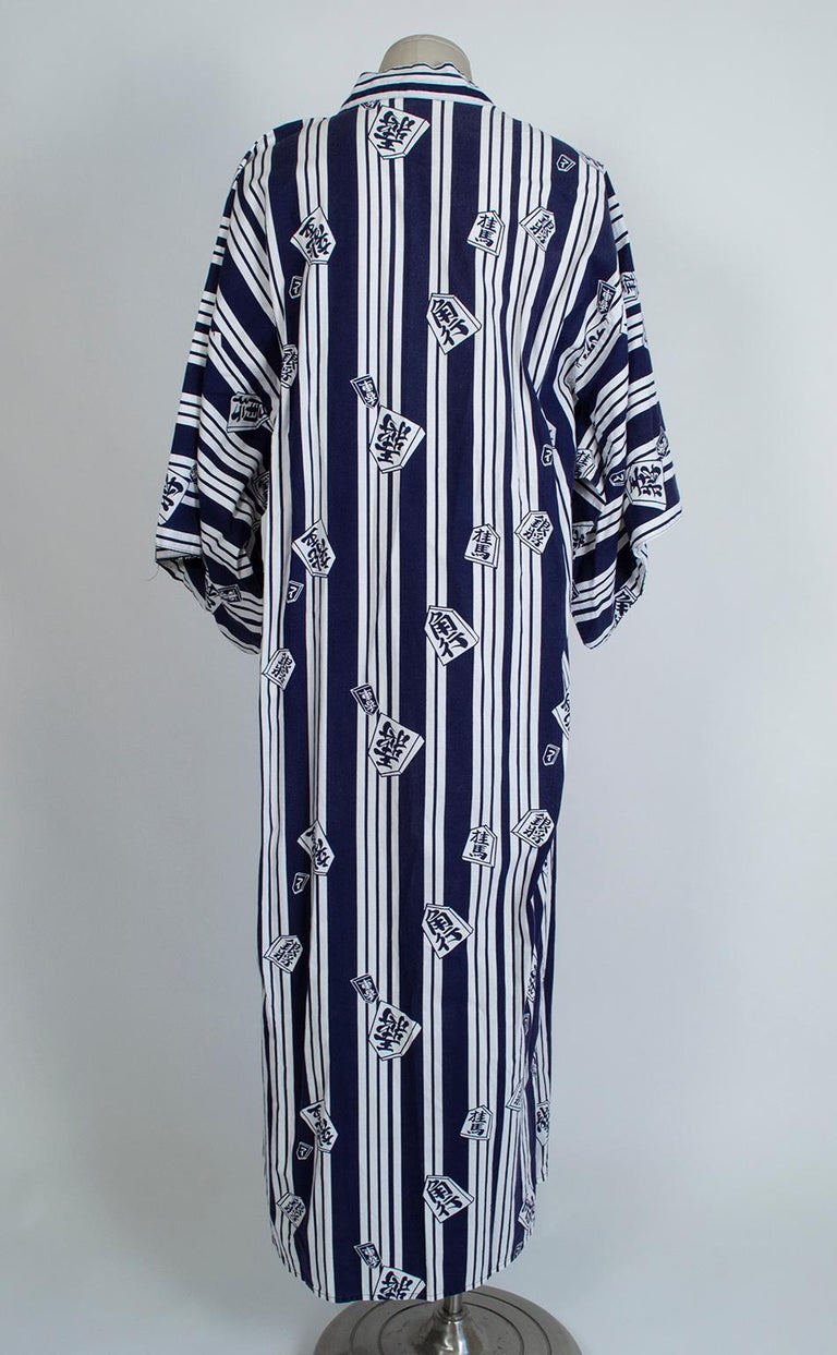 Men’s Masukyo Japanese Cotton Yukata Kimono Robe, 1970s at 1stDibs ...