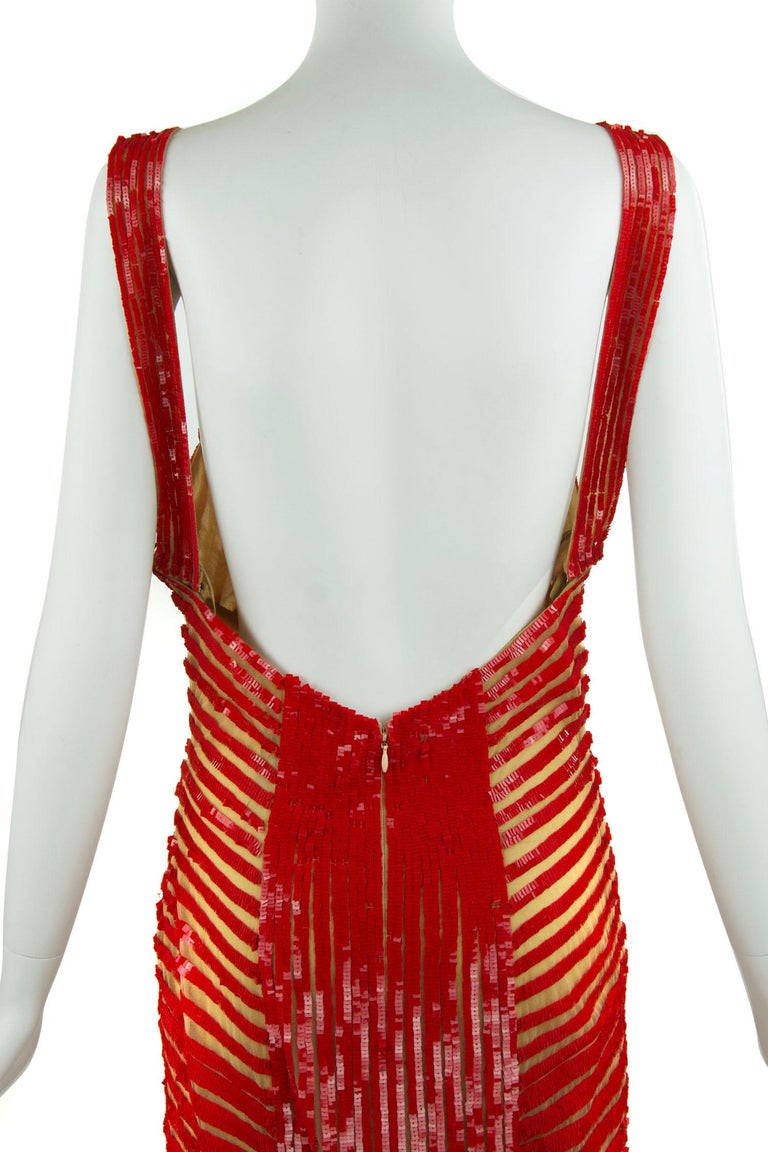Zuhair Murad Red Beaded Gown For Sale at 1stDibs | zuhair murad gown