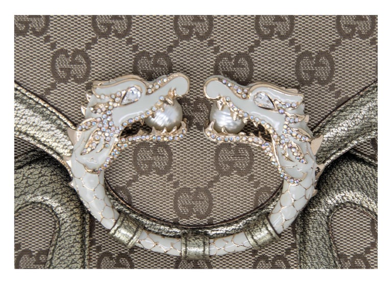 Gucci by Tom Ford Jeweled Dragon Shoulder Bag For Sale at 1stDibs ...