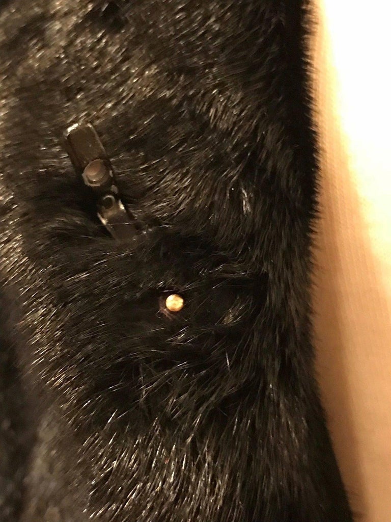 Fabbri Furriers Chicago Full Length Canadian Female Mink Pelts Coat For ...