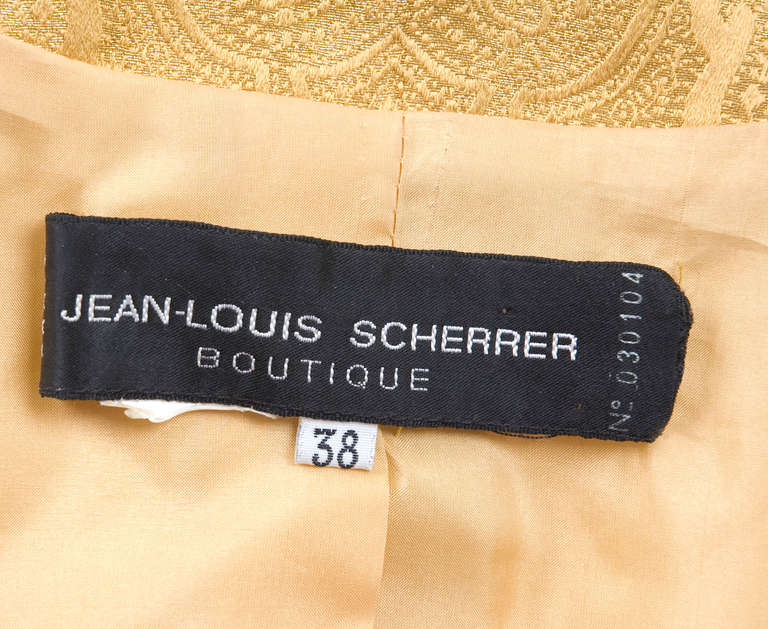 90's Jean Louis Scherrer Mozart Style Jacket For Sale at 1stDibs