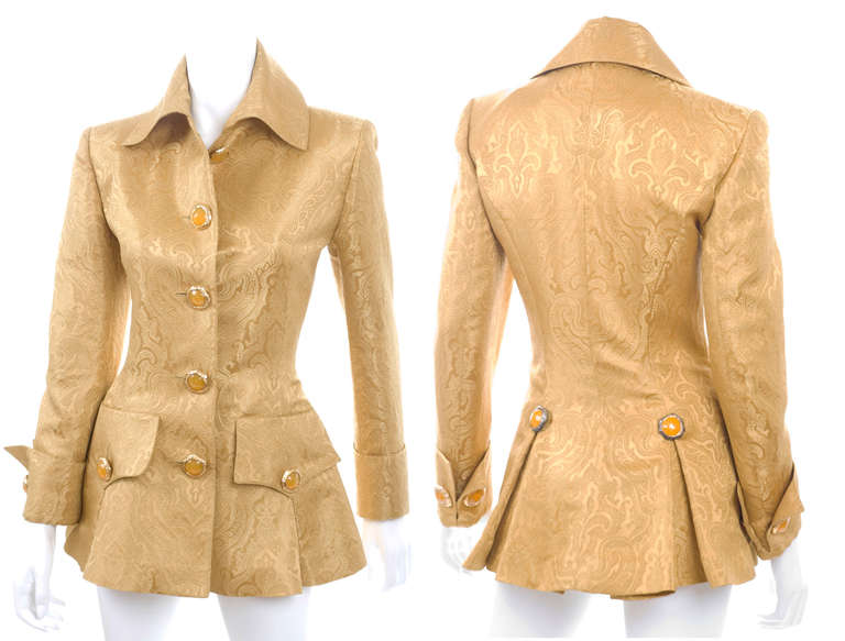 90's Jean Louis Scherrer Mozart Style Jacket For Sale at 1stDibs