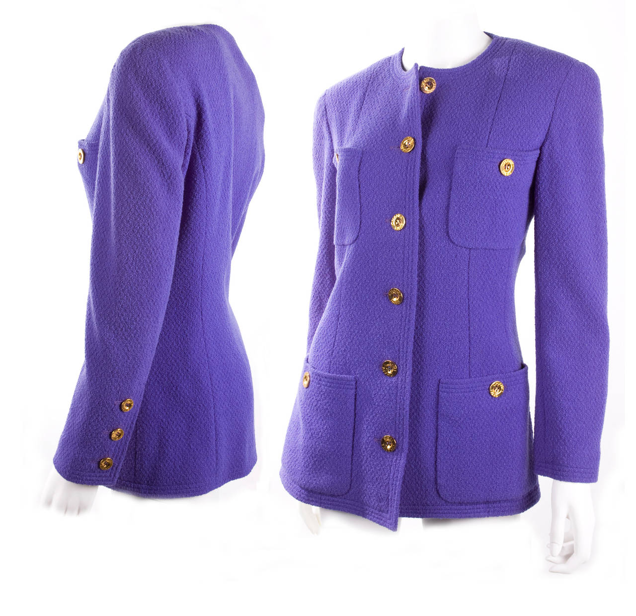 Chanel Jacket in Purple at 1stDibs