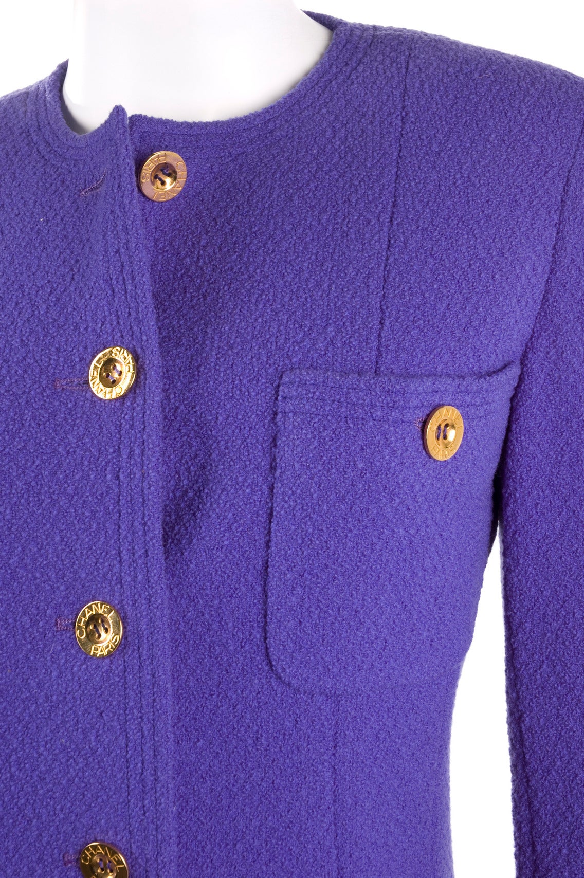 Chanel Jacket in Purple at 1stDibs