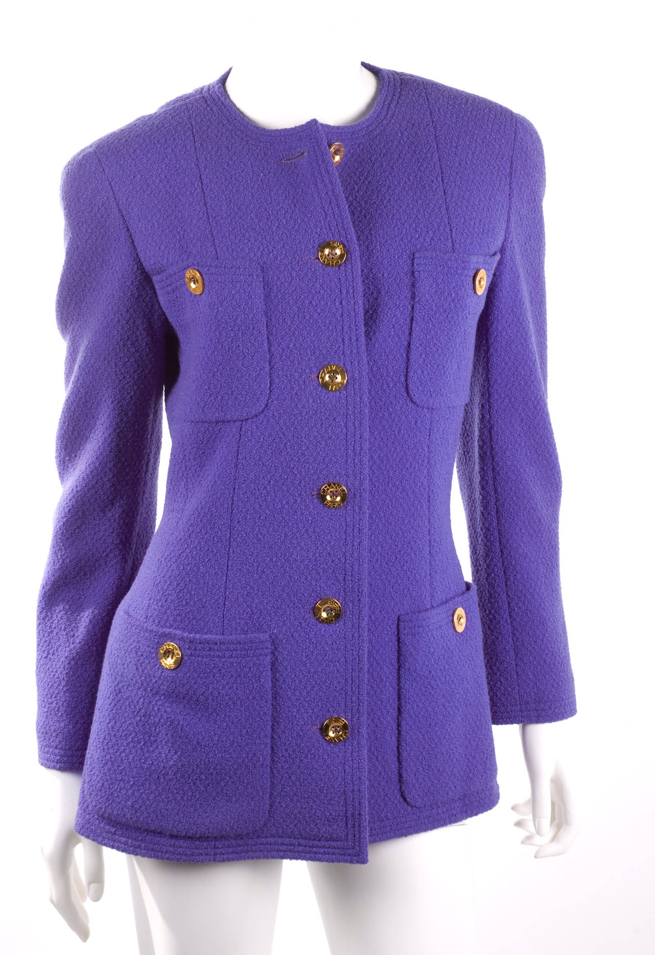 Chanel Jacket in Purple at 1stDibs
