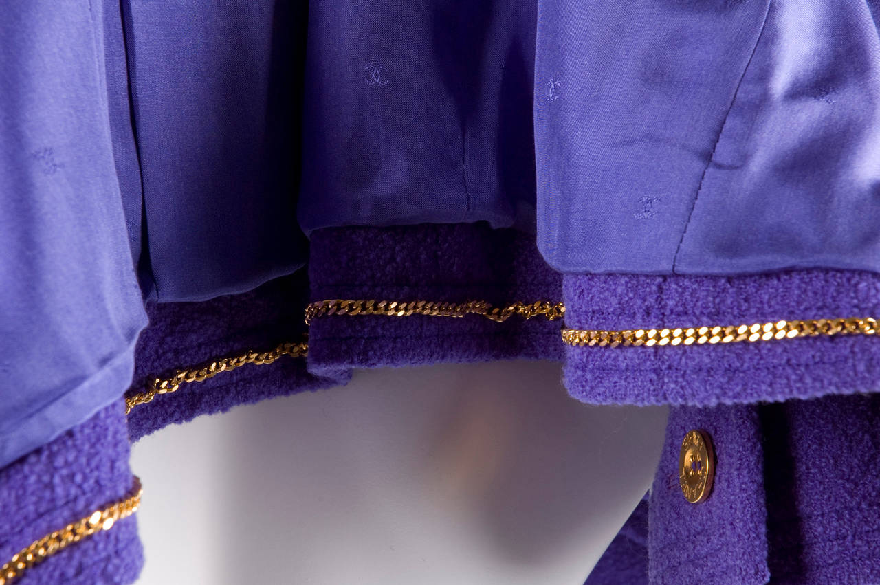 Chanel Jacket in Purple at 1stDibs