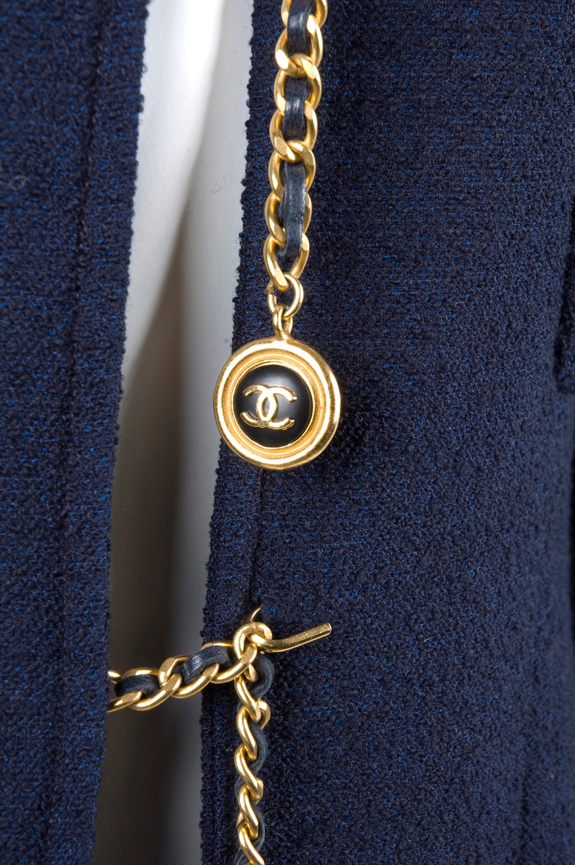Chanel Elegant Jacket with CC Chain Closure at 1stDibs
