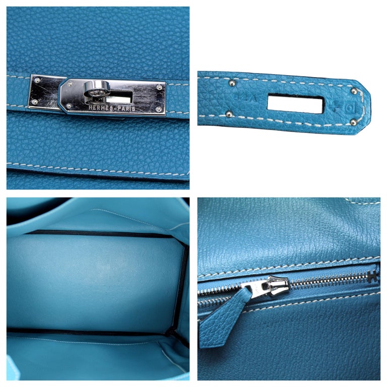 Hermes Birkin 40cm Blue Jean For Sale at 1stDibs | blue birkin, hermes ...