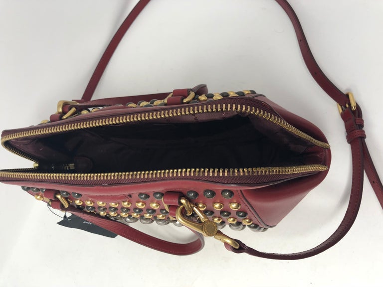 Marc Jacobs Studded Red Bag at 1stDibs | marc jacobs studded bag, red ...