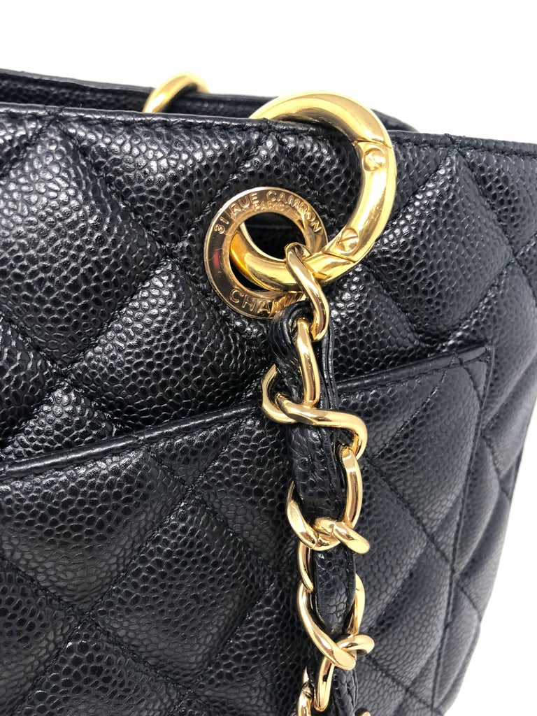 Chanel Black Caviar GST Bag at 1stDibs