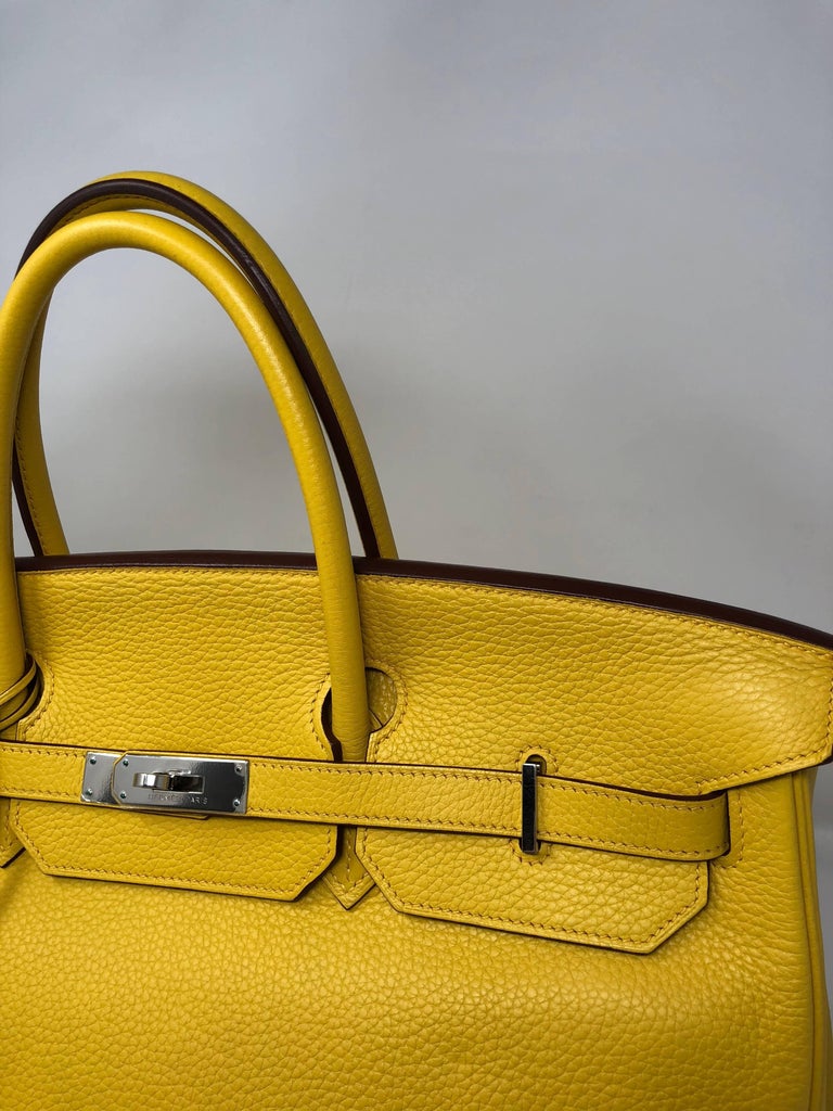 Hermes Yellow Soleil Birkin 40 For Sale at 1stDibs