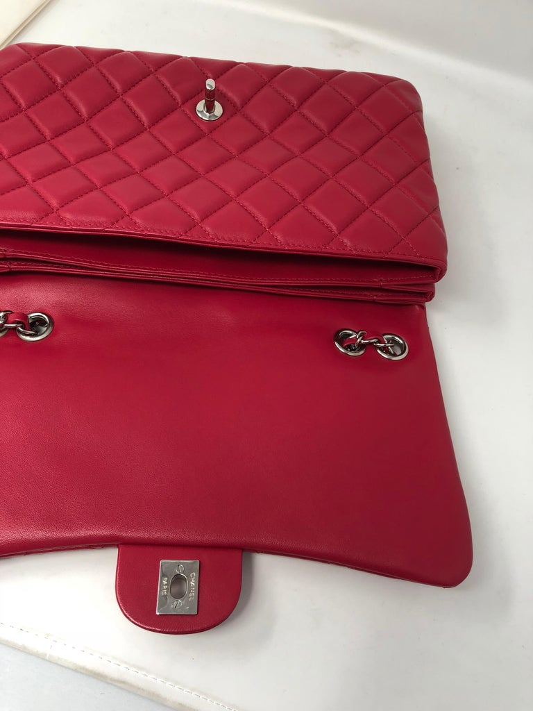 Chanel Hot Pink Jumbo Bag at 1stDibs | chanel hot pink bag