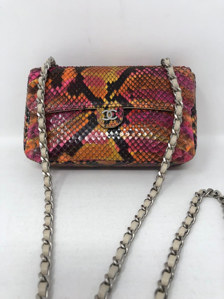 Chanel Python Mini Multicolor Crossbody Bag at 1stDibs