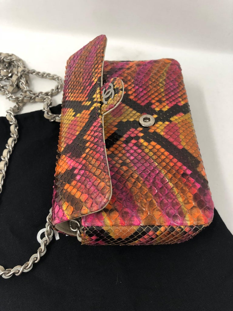 Chanel Python Mini Multicolor Crossbody Bag at 1stDibs