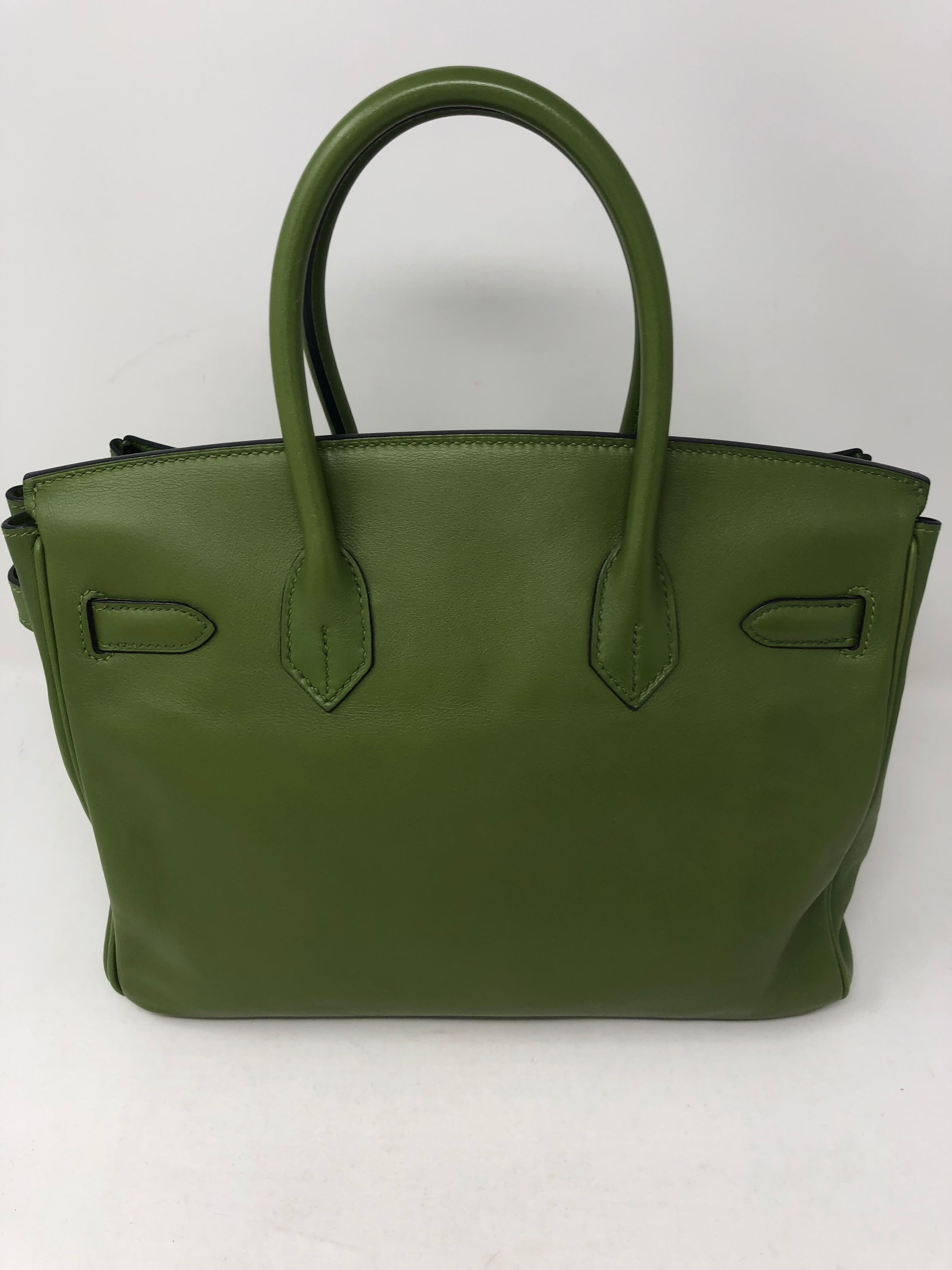 Hermes Pelouse Green Birkin 30 Bag at 1stDibs | birkin green, dark ...