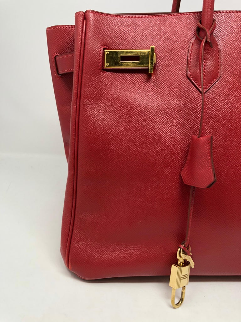 Hermes Red Birkin 35 at 1stdibs