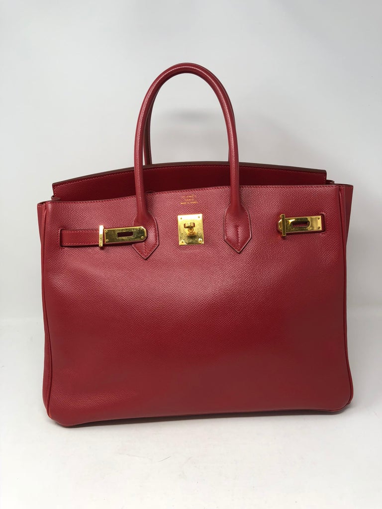 Hermes Red Birkin 35 at 1stdibs