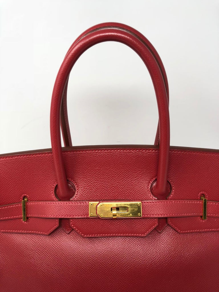 Hermes Red Birkin 35 at 1stDibs