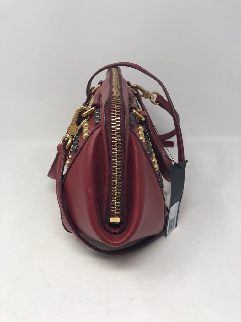 Marc Jacobs Studded Red Bag at 1stDibs | marc jacobs studded bag, red ...