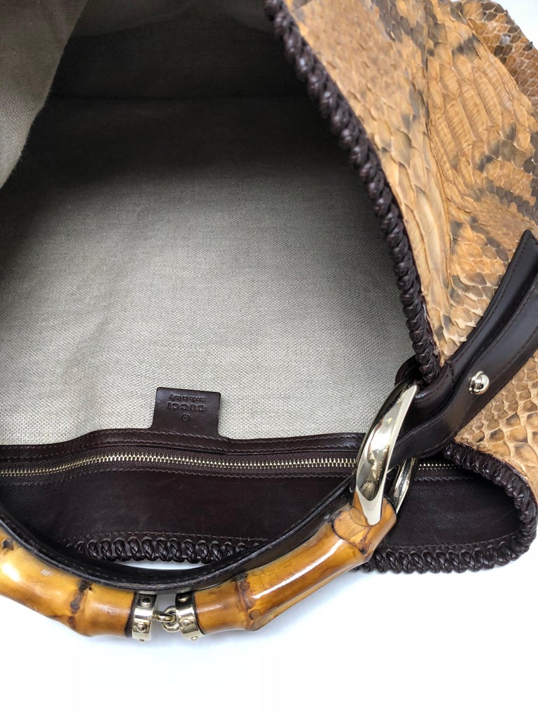 Gucci Python Guccisima Hobo at 1stDibs