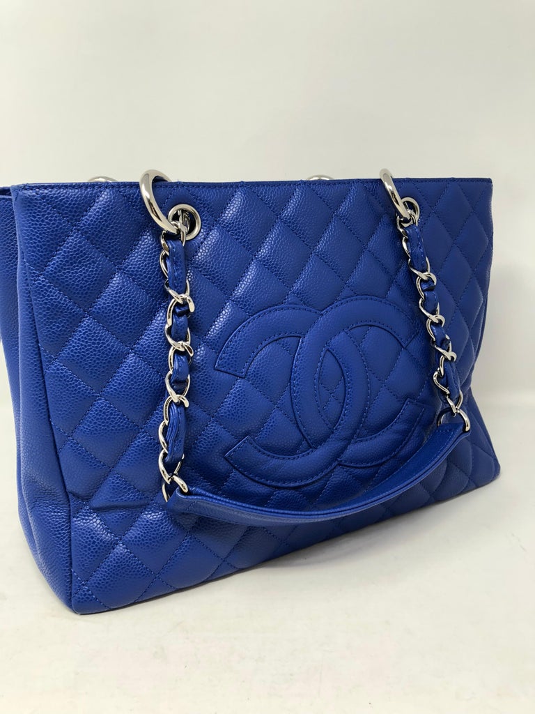 Chanel Blue Grand Shopper Tote at 1stDibs