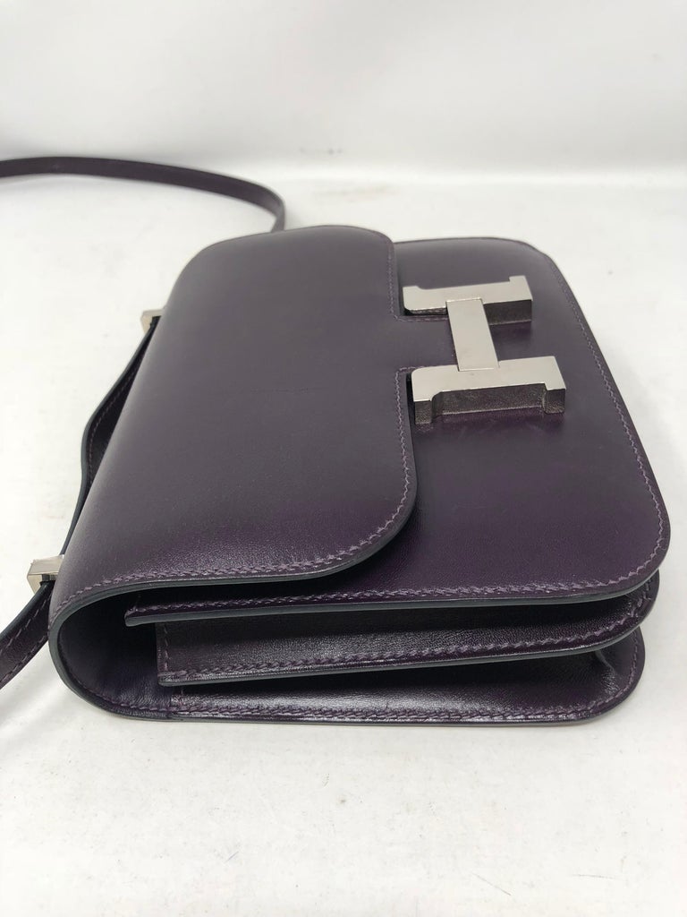 Hermes Mini Constance 18 Purple Bag at 1stDibs