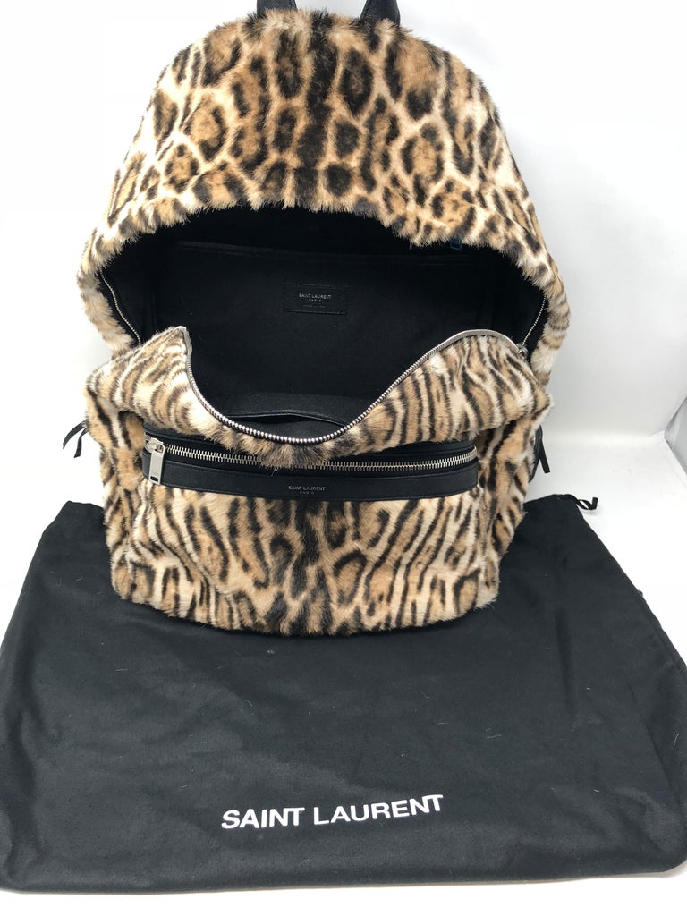 YSL Leopard Backpack at 1stDibs | ysl backpack, ysl fringe backpack ...