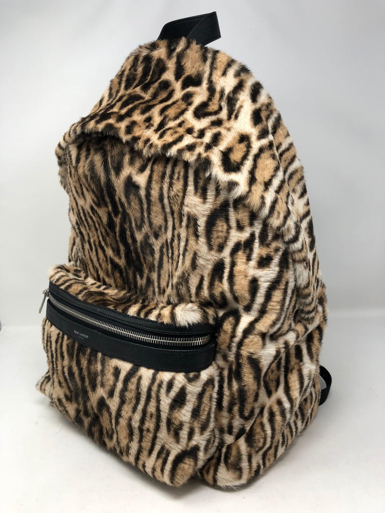 YSL Leopard Backpack at 1stDibs | ysl backpack, ysl fringe backpack ...