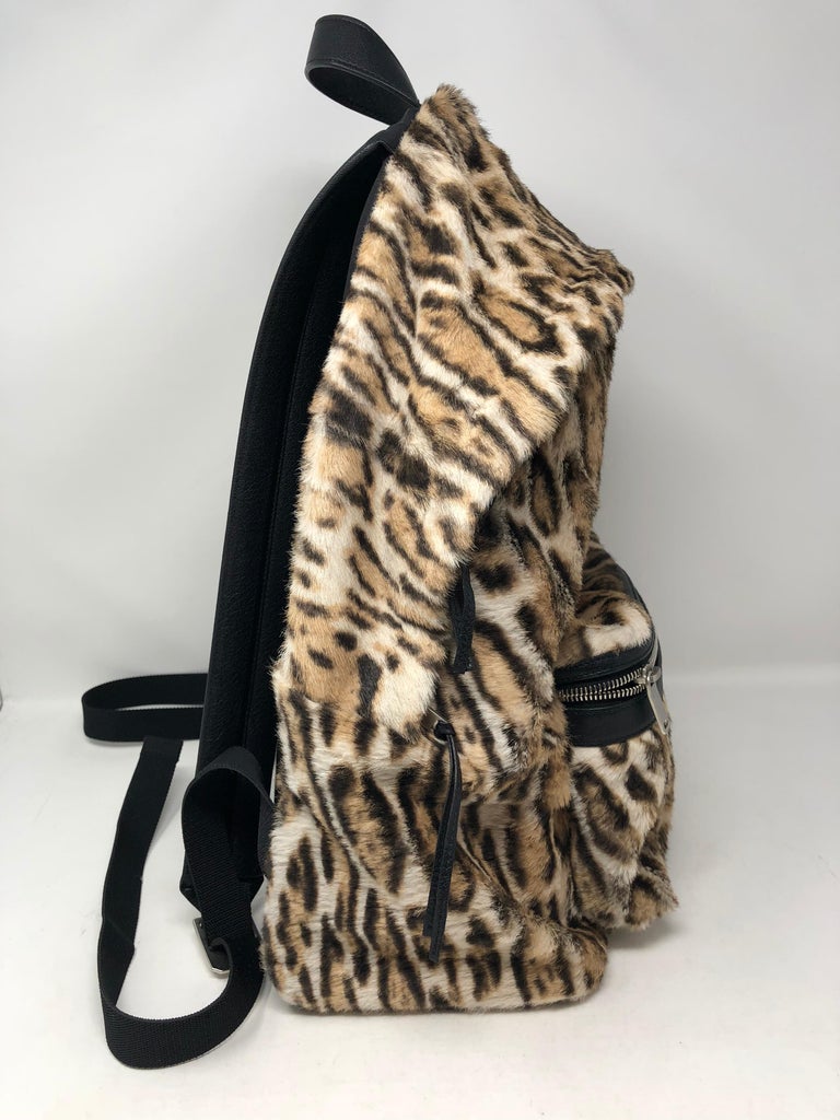 YSL Leopard Backpack at 1stDibs | ysl backpack, ysl fringe backpack ...