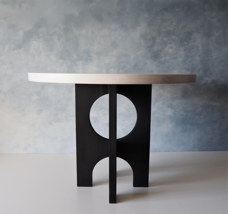 Archway Dining Table, India Ink Black and White Washed by MSJ Furniture ...
