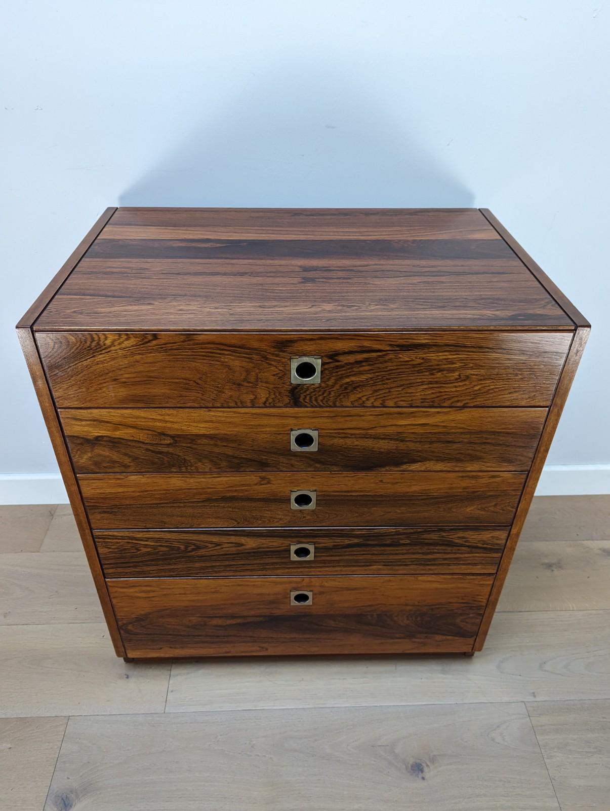 Arcie shine and Robert Heritage Rosewood chest of drawers for Heals of ...