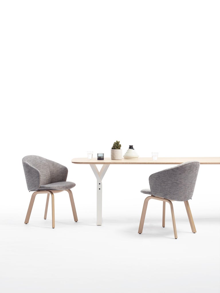 Arco Essential Walnut Wood Table Designed by Gudmundur Ludvik For Sale ...