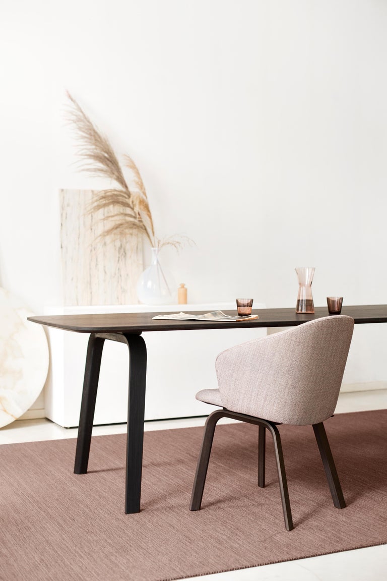 Arco Essential Wood Walnut Table designed by Gudmundur Ludvik For Sale ...