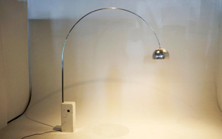 Arco Floor Lamp by Achille Castiglioni and Pier Giacomo for Flos, 1960s For Sale at 1stDibs