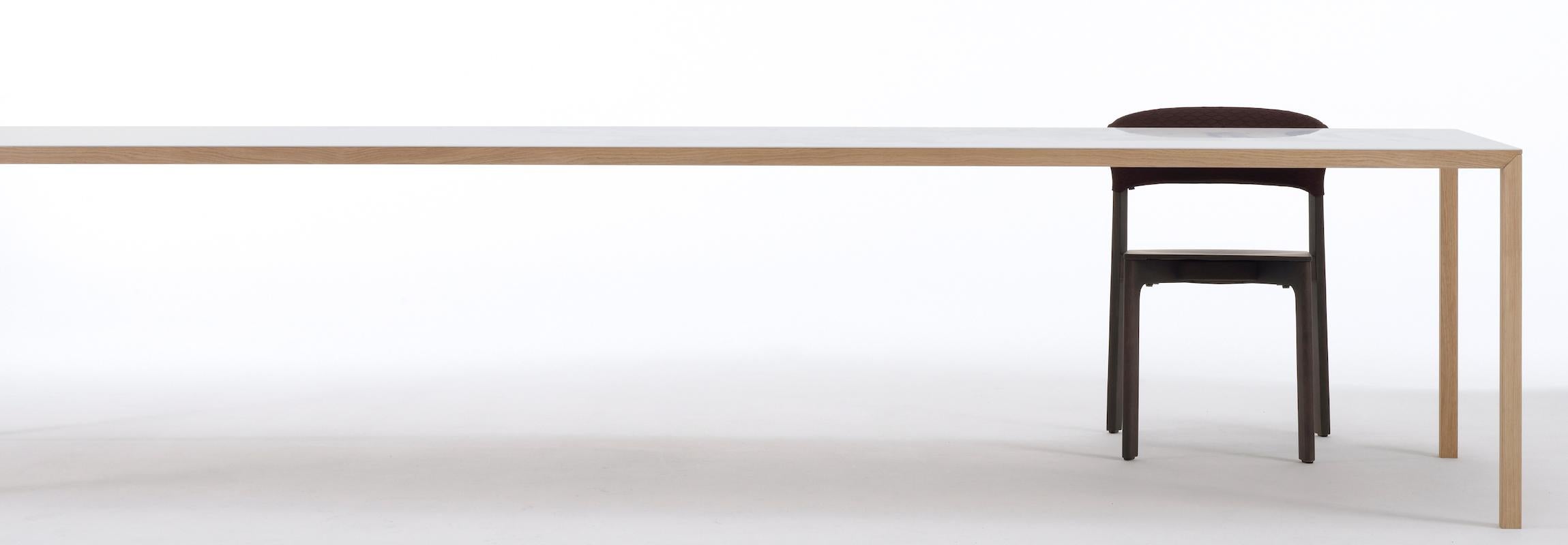 Arco Slim+ Dining Table in Oak with White Top For Sale at 1stDibs ...