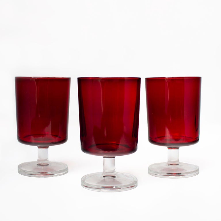 Arcoroc Ruby Cordial Glasses, Represented by Tuleste Factory For Sale ...