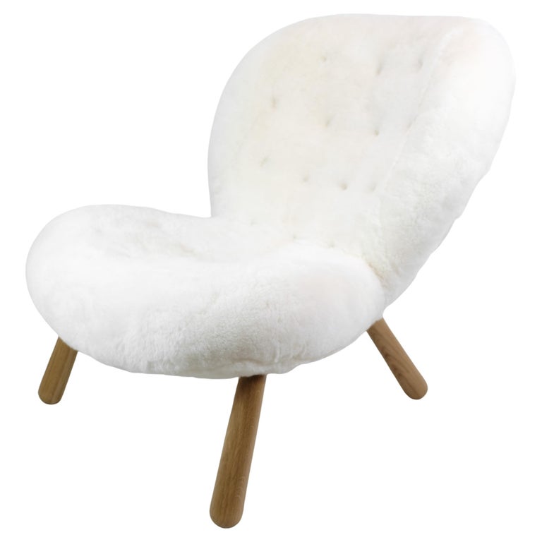 Arctander Chair Loungechair, Philip Arctander, Sheepskin For Sale at ...